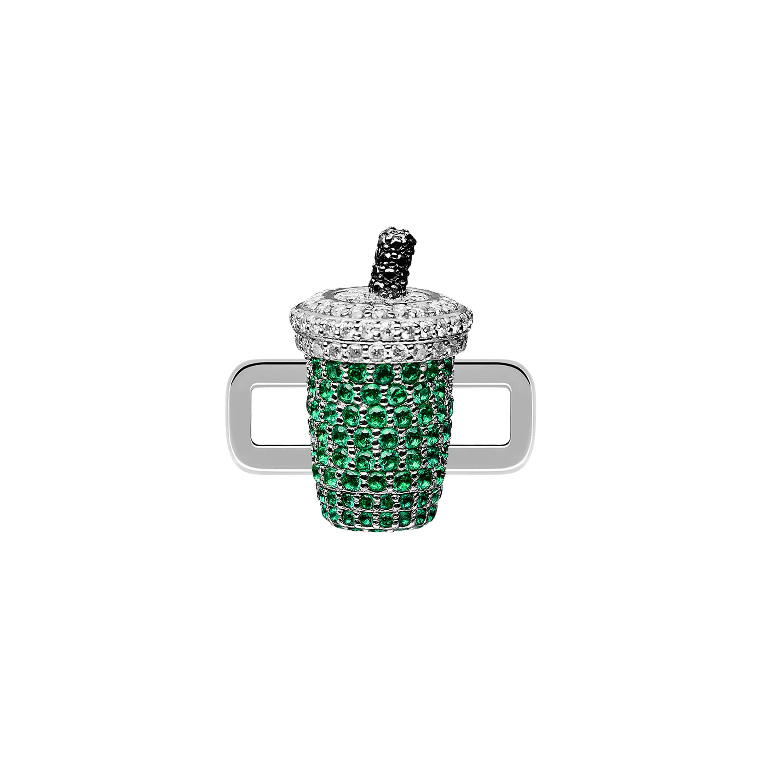 Iced Matcha Stoneset Charm – Poubel